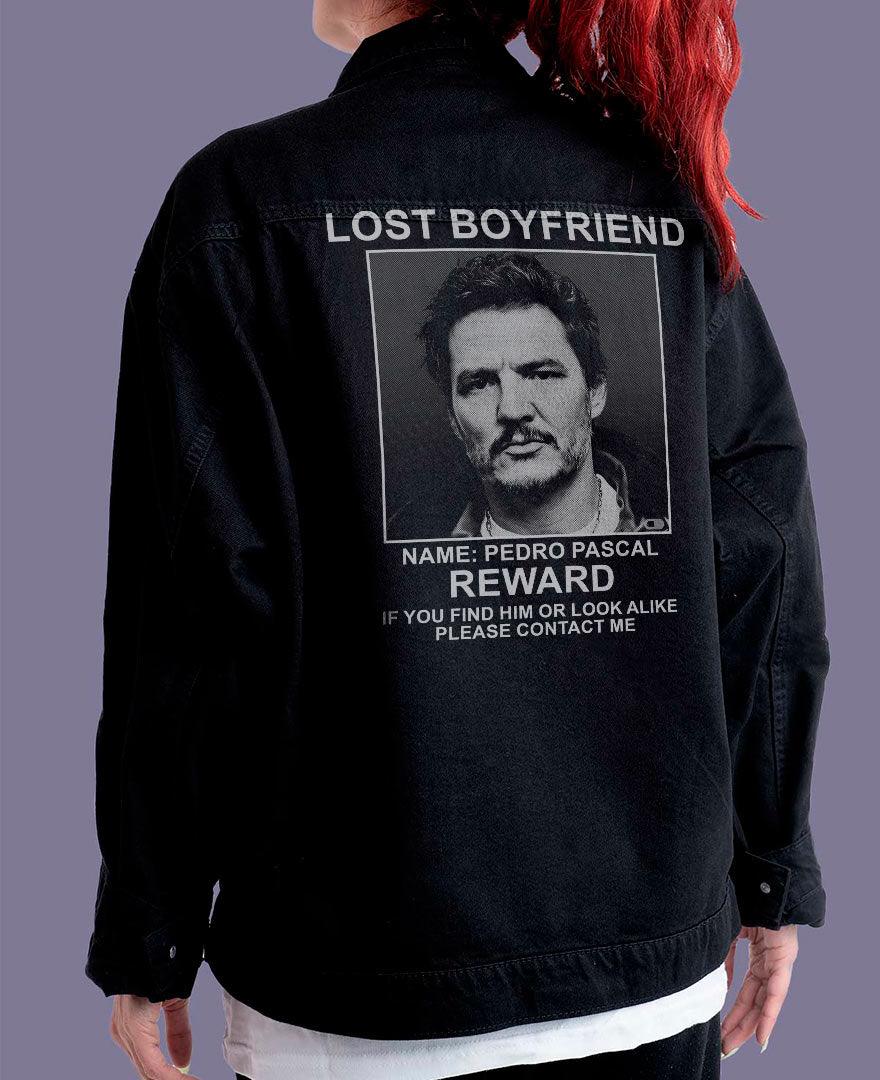 Jaqueta Jeans Preta Oversized Unissex Pedro Pascal Lost Boyfriend ...