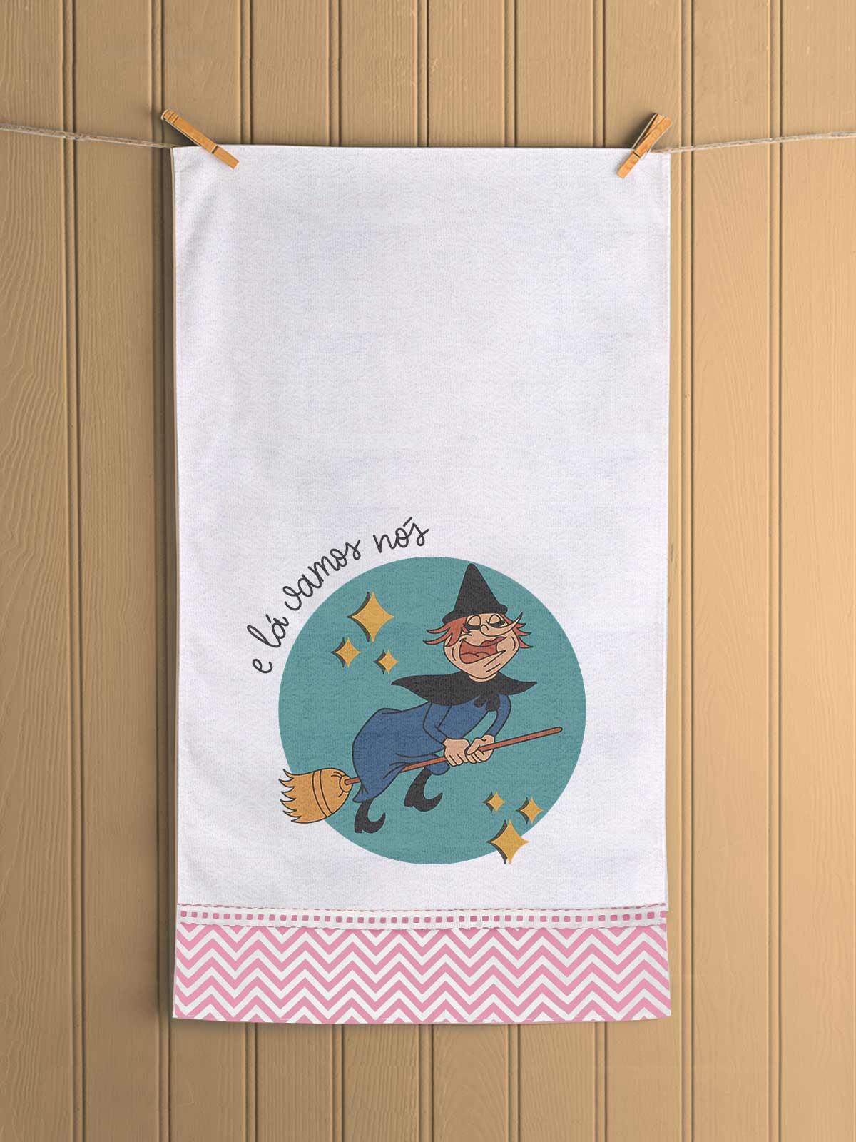 Pano de Prato Bruxinha Pica Pau Joga Pedra Na Geni – Cápsula Shop